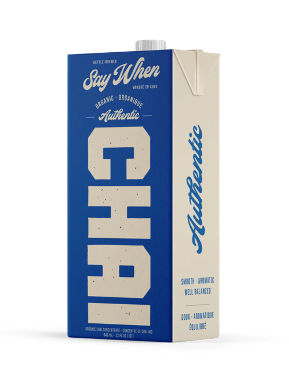 SAY WHEN Organic Authentic Chai Concentrate – Espresso vibe